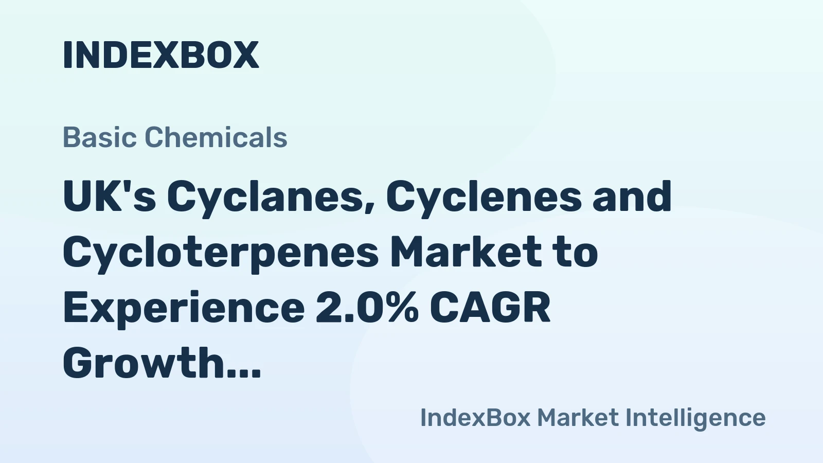UK's Cyclanes, Cyclenes and Cycloterpenes Market to Experience 2.0% CAGR Growth Over Next Decade