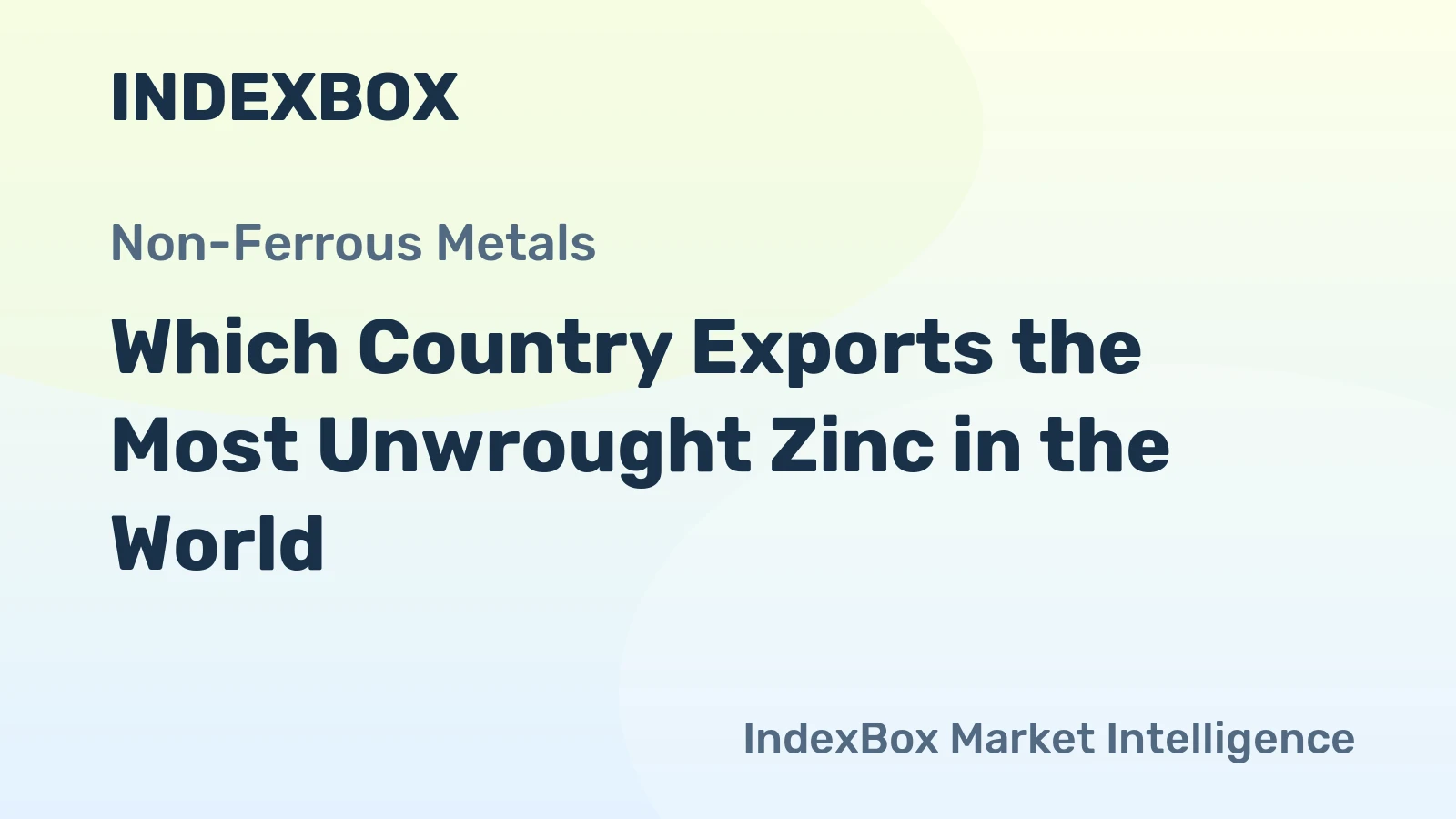 Which Country Exports the Most Unwrought Zinc in the World?