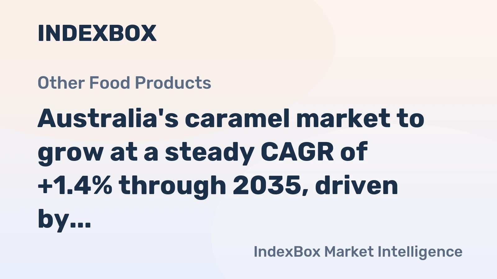 Australia's caramel market to grow at a steady CAGR of +1.4% through 2035, driven by sustained demand.