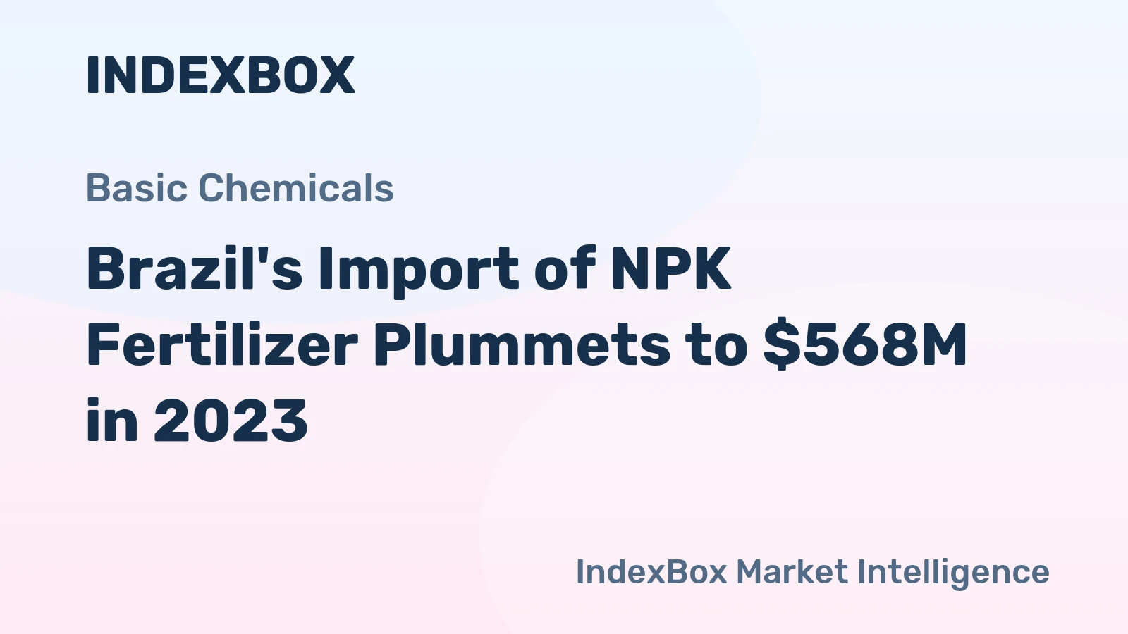 Brazil's Import of NPK Fertilizer Plummets to $568M in 2023