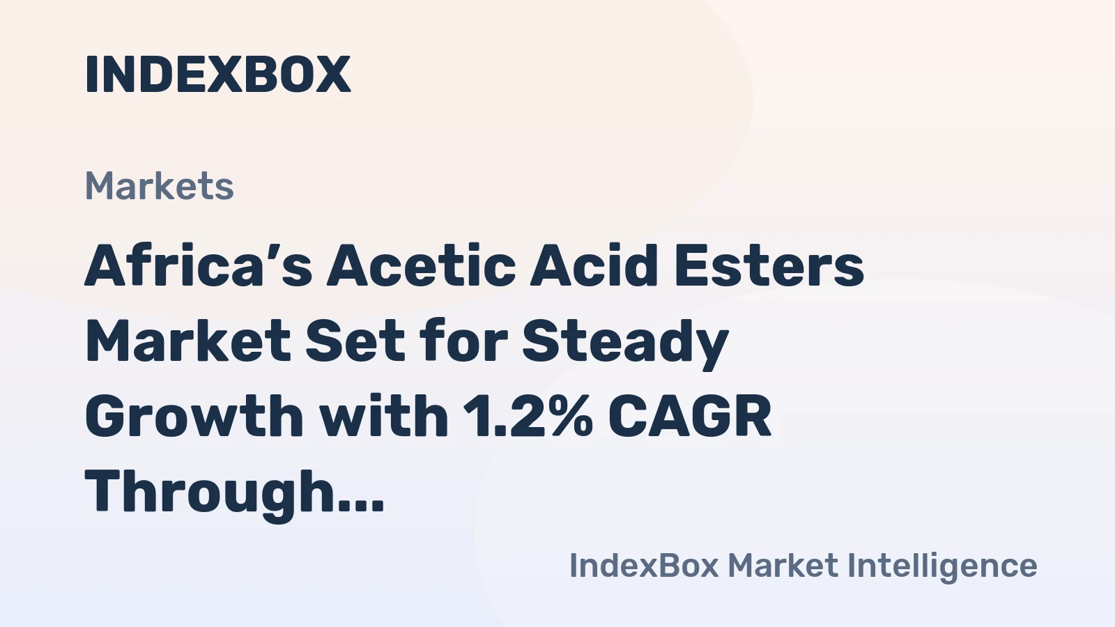 Africa’s Acetic Acid Esters Market Set for Steady Growth with 1.2% CAGR Through 2035