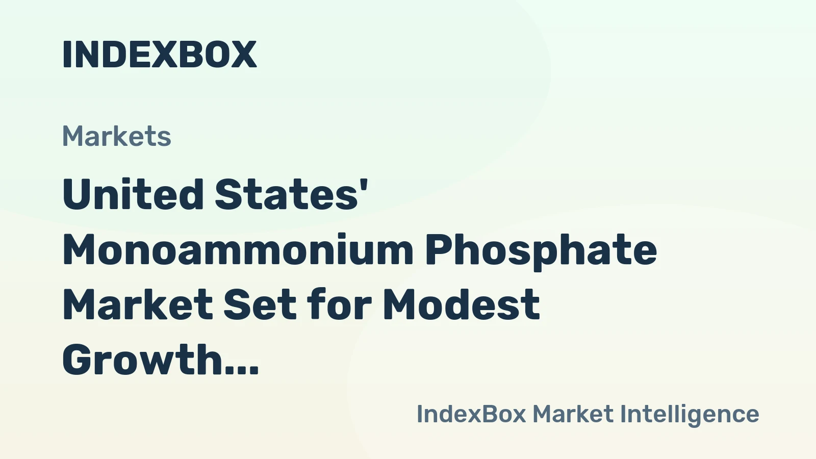 United States' Monoammonium Phosphate Market Set for Modest Growth with 2.8% CAGR Through 2035