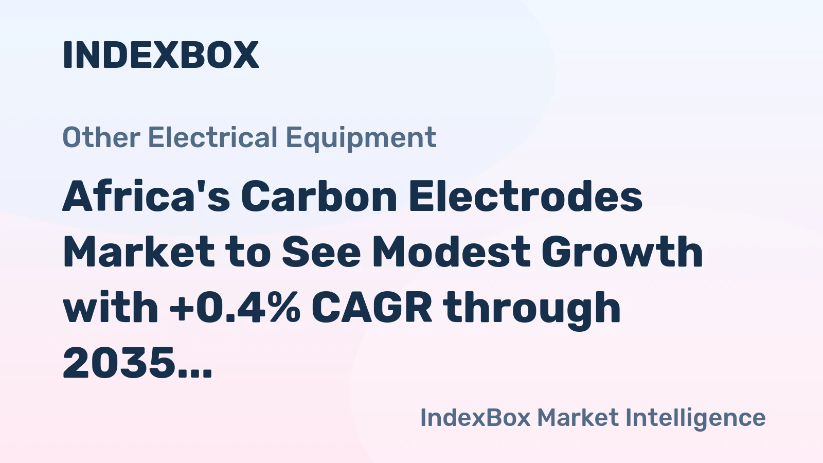 Africa's Carbon Electrodes Market to See Modest Growth with +0.4% CAGR through 2035