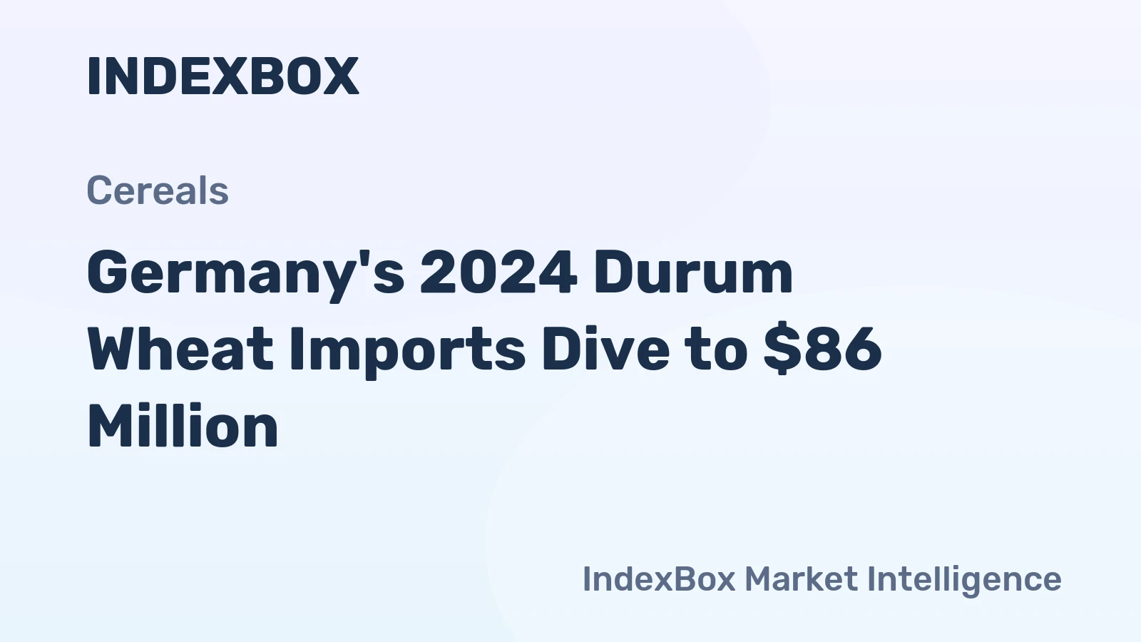 Germany's 2024 Durum Wheat Imports Dive to $86 Million