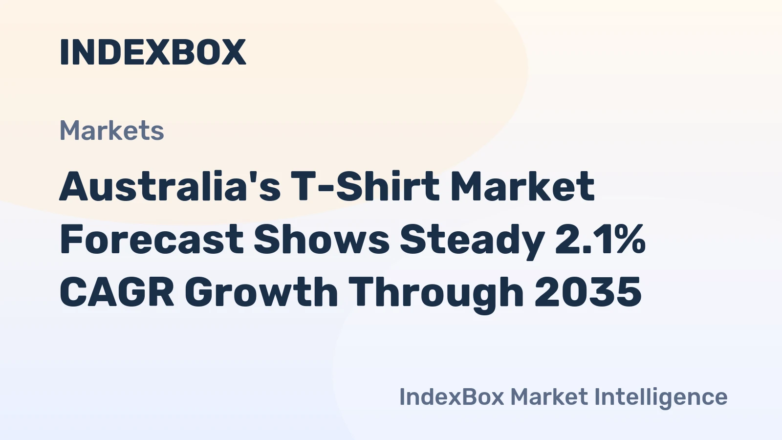 Australia's T-Shirt Market Forecast Shows Steady 2.1% CAGR Growth Through 2035