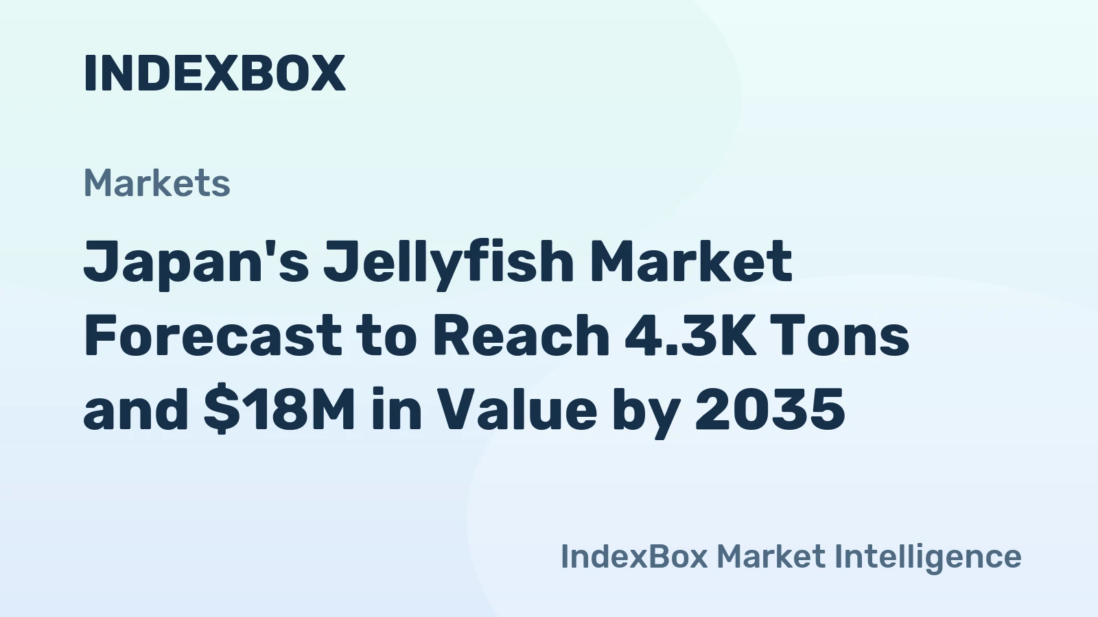 Japan's Jellyfish Market Forecast to Reach 4.3K Tons and $18M in Value by 2035