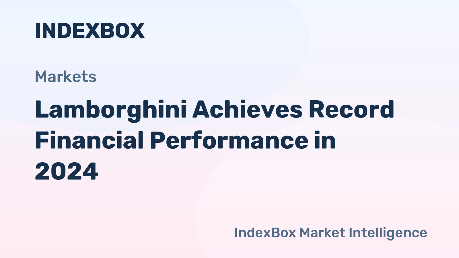 Lamborghini Achieves Record Financial Performance in 2024