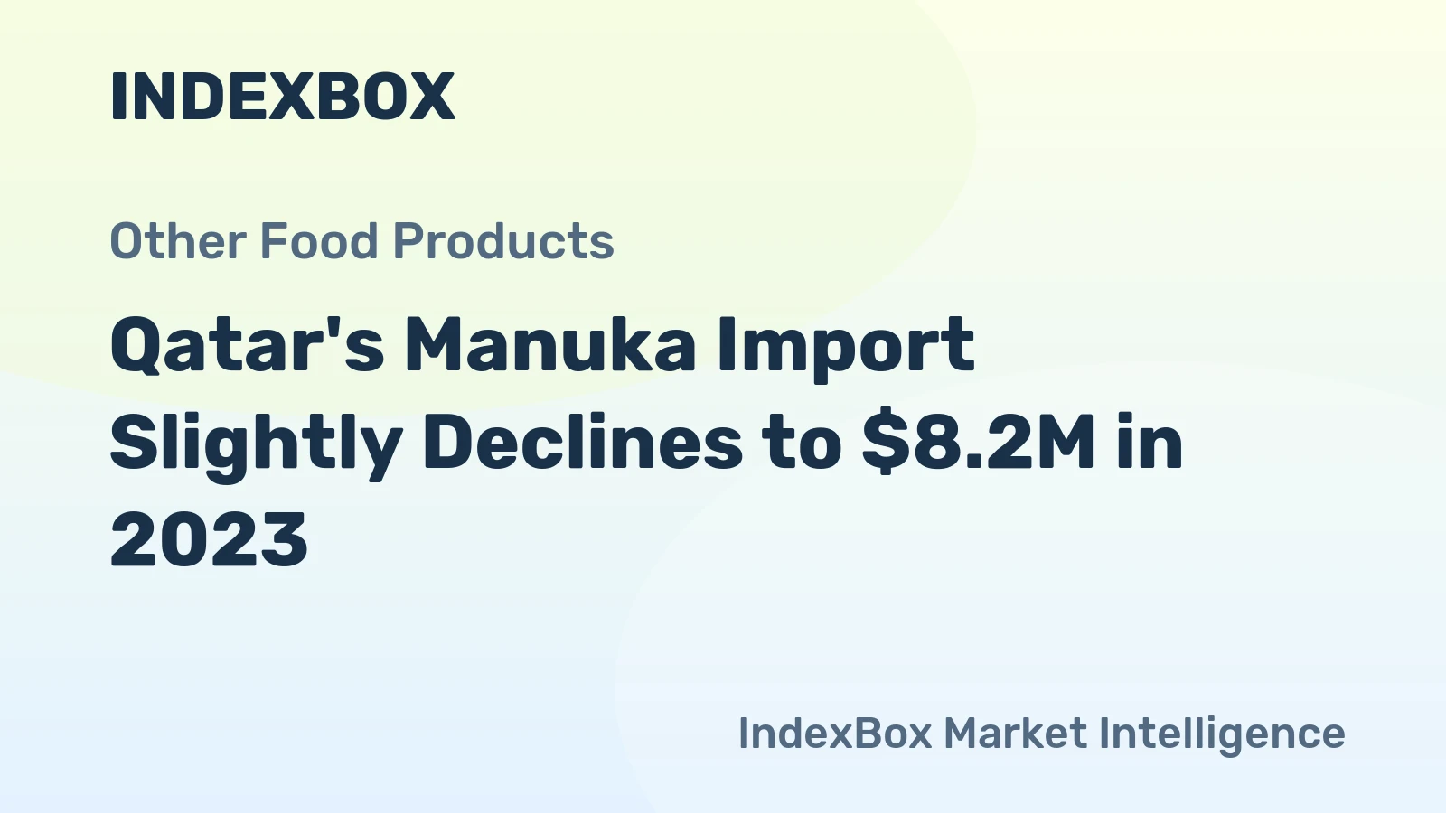 Qatar's Manuka Import Slightly Declines to $8.2M in 2023