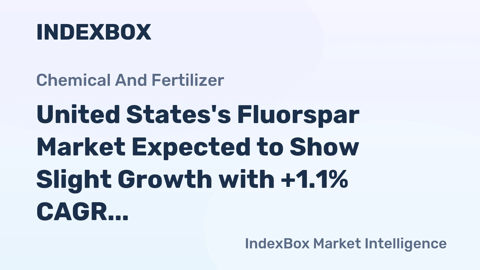United States's Fluorspar Market Expected to Show Slight Growth with +1.1% CAGR Leading to 383K Tons by 2035