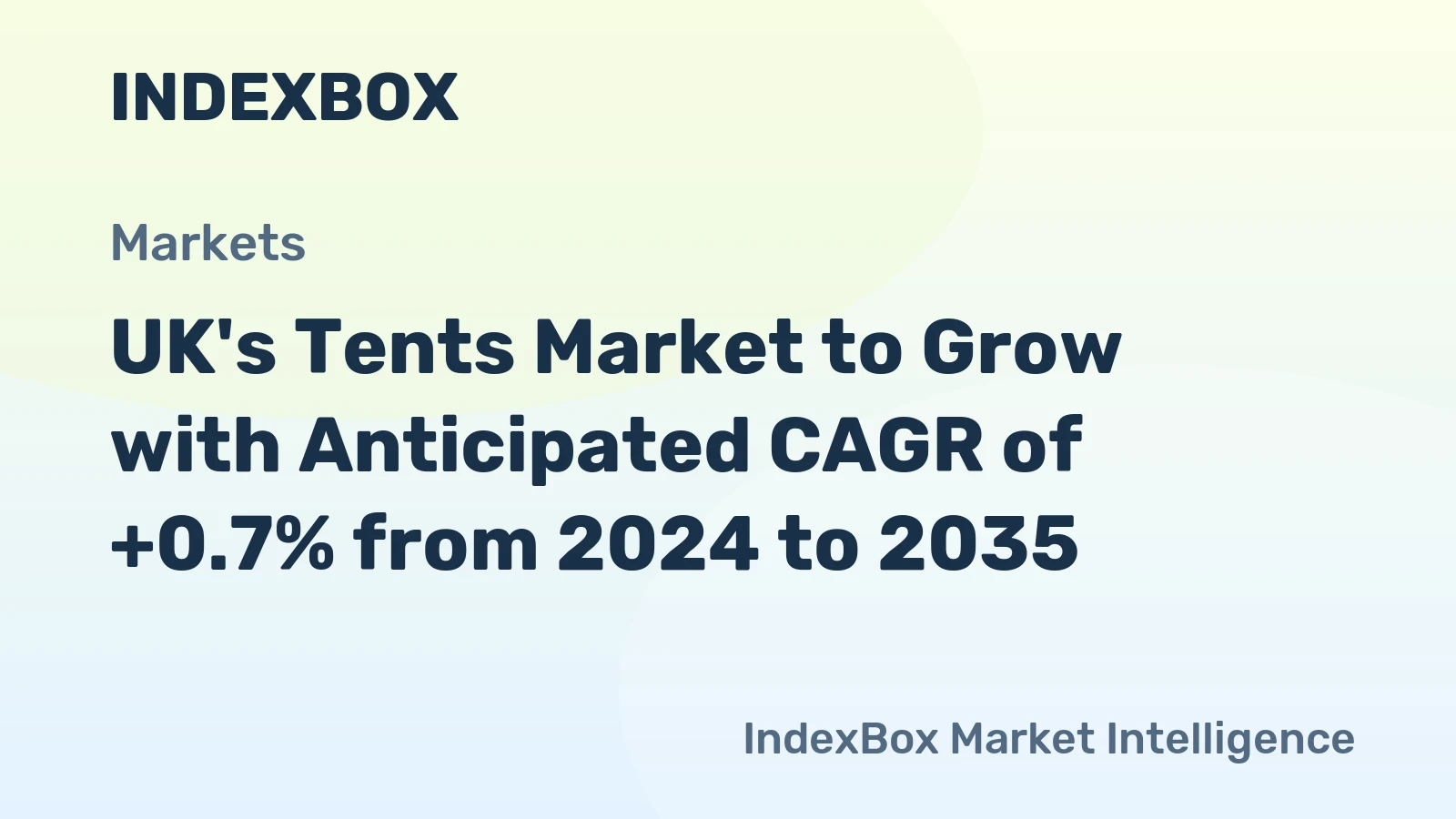 UK's Tents Market to Grow with Anticipated CAGR of +0.7% from 2024 to 2035