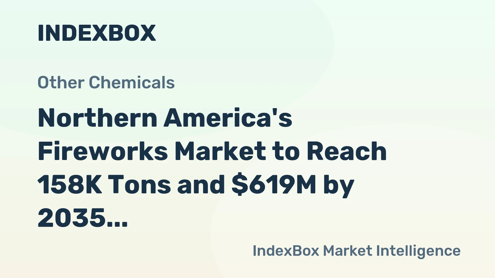 Northern America's Fireworks Market to Reach 158K Tons and $619M by 2035