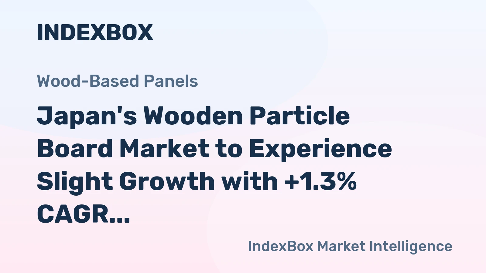 Japan's Wooden Particle Board Market to Experience Slight Growth with +1.3% CAGR Over Next Decade