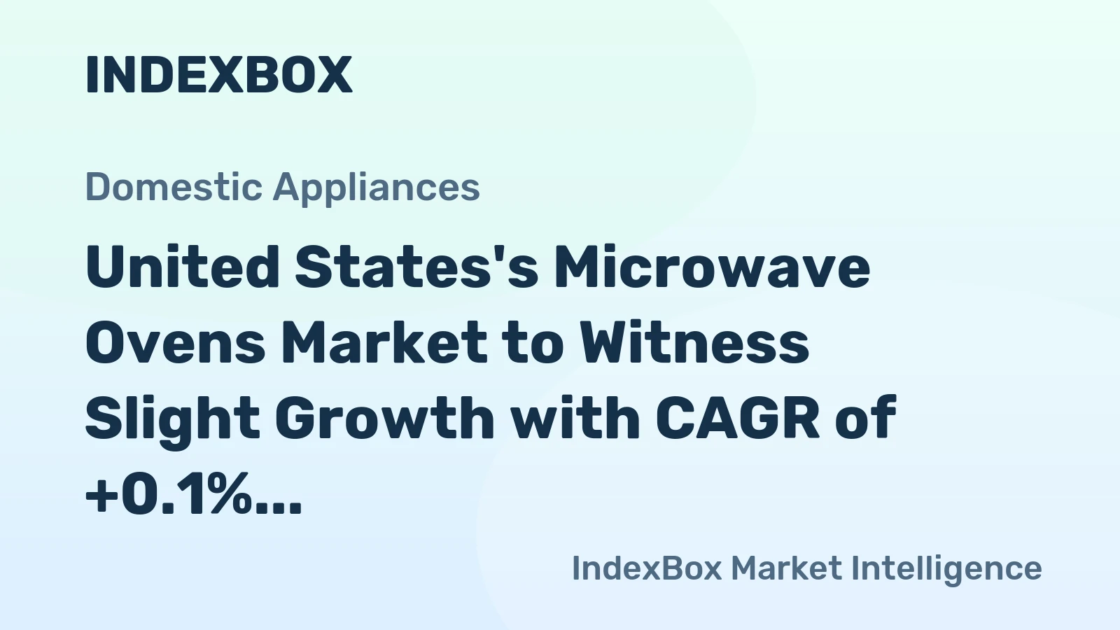 United States's Microwave Ovens Market to Witness Slight Growth with CAGR of +0.1% by 2035