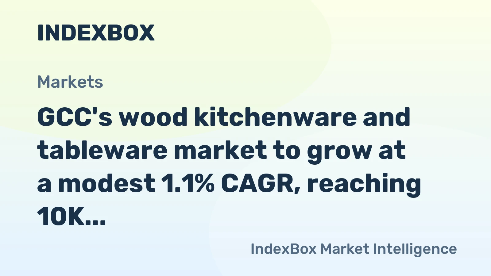 GCC's wood kitchenware and tableware market to grow at a modest 1.1% CAGR, reaching 10K tons by 2035.