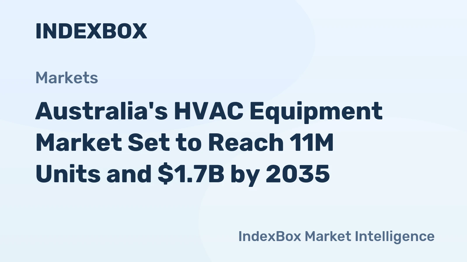Australia's HVAC Equipment Market Set to Reach 11M Units and $1.7B by 2035