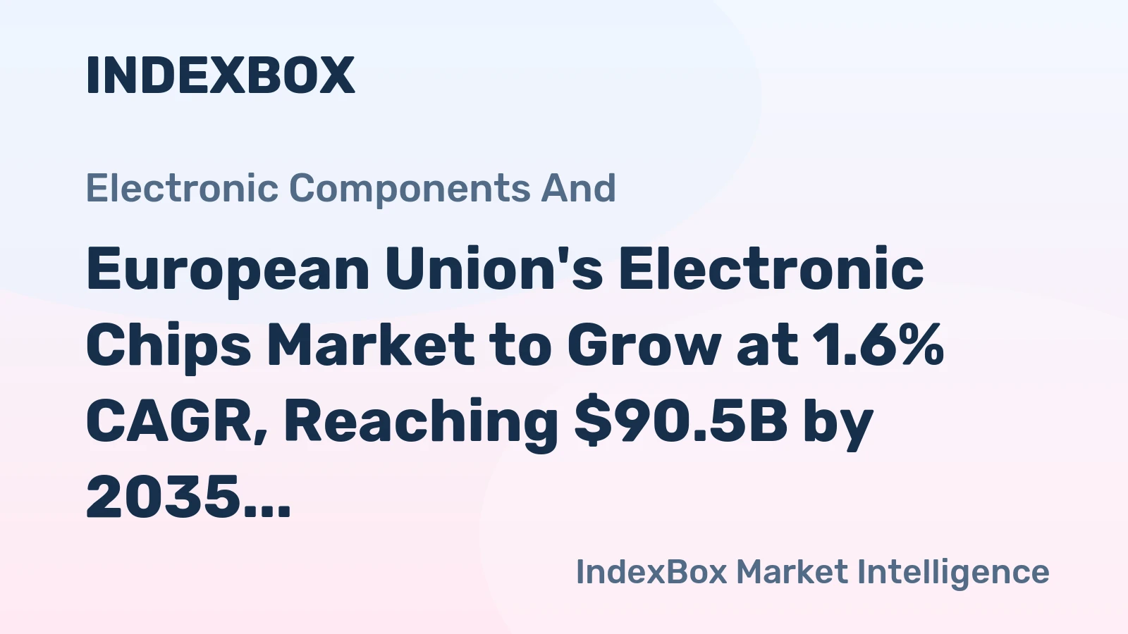 European Union's Electronic Chips Market to Grow at 1.6% CAGR, Reaching $90.5B by 2035