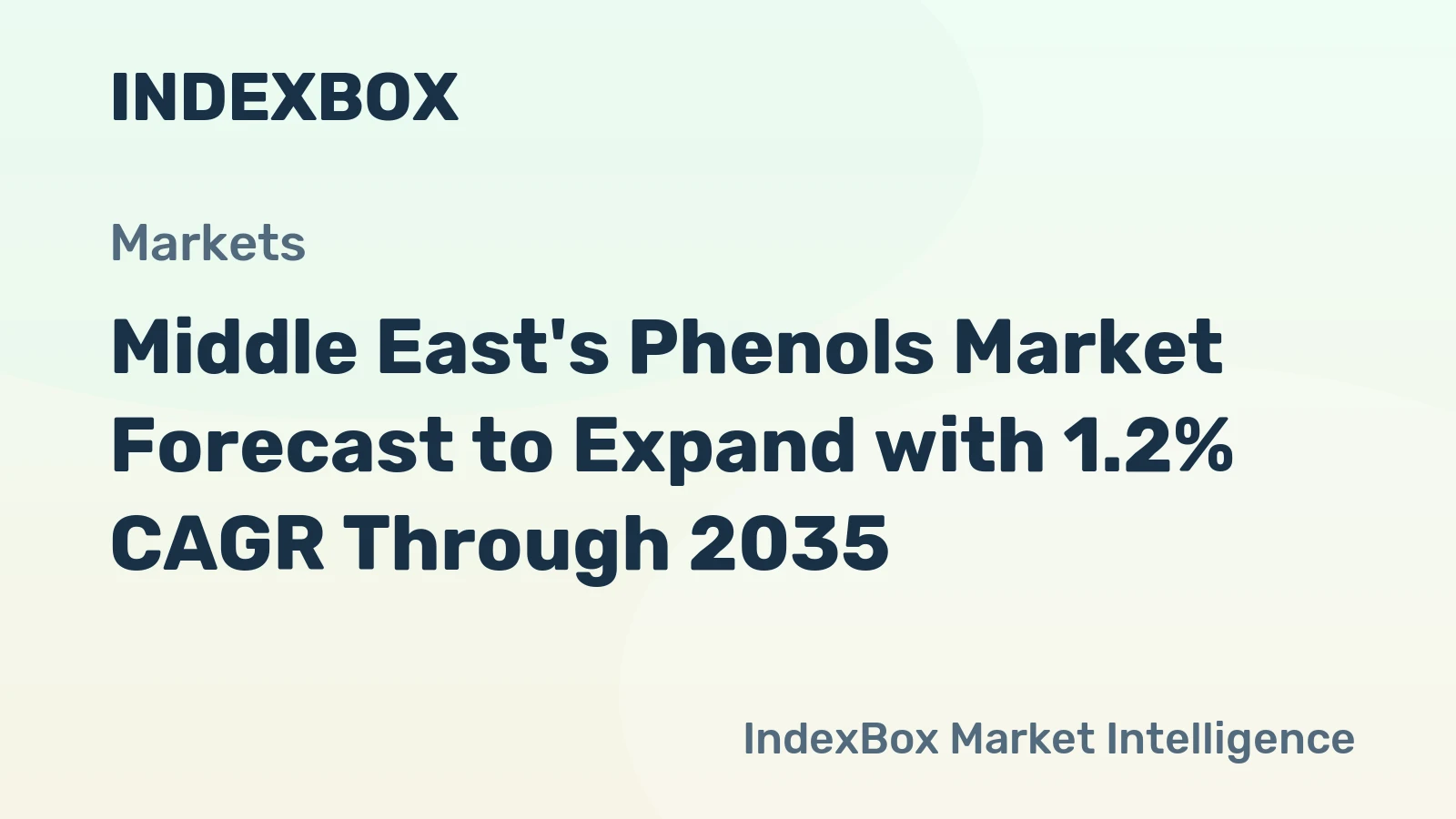 Middle East's Phenols Market Forecast to Expand with 1.2% CAGR Through 2035