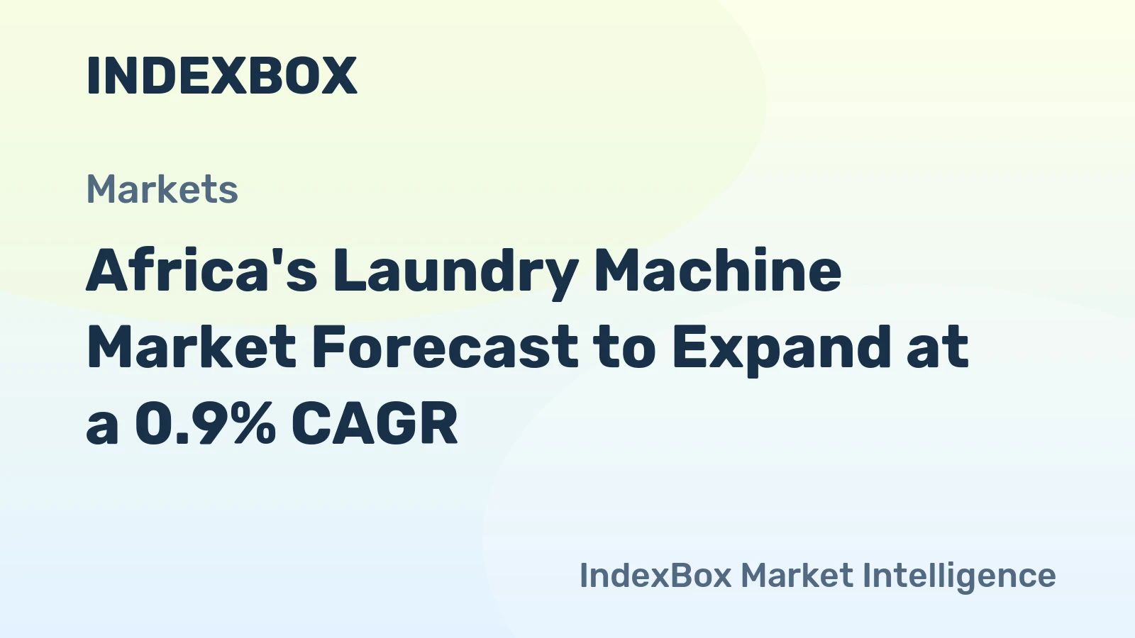 Africa's Laundry Machine Market Forecast to Expand at a 0.9% CAGR