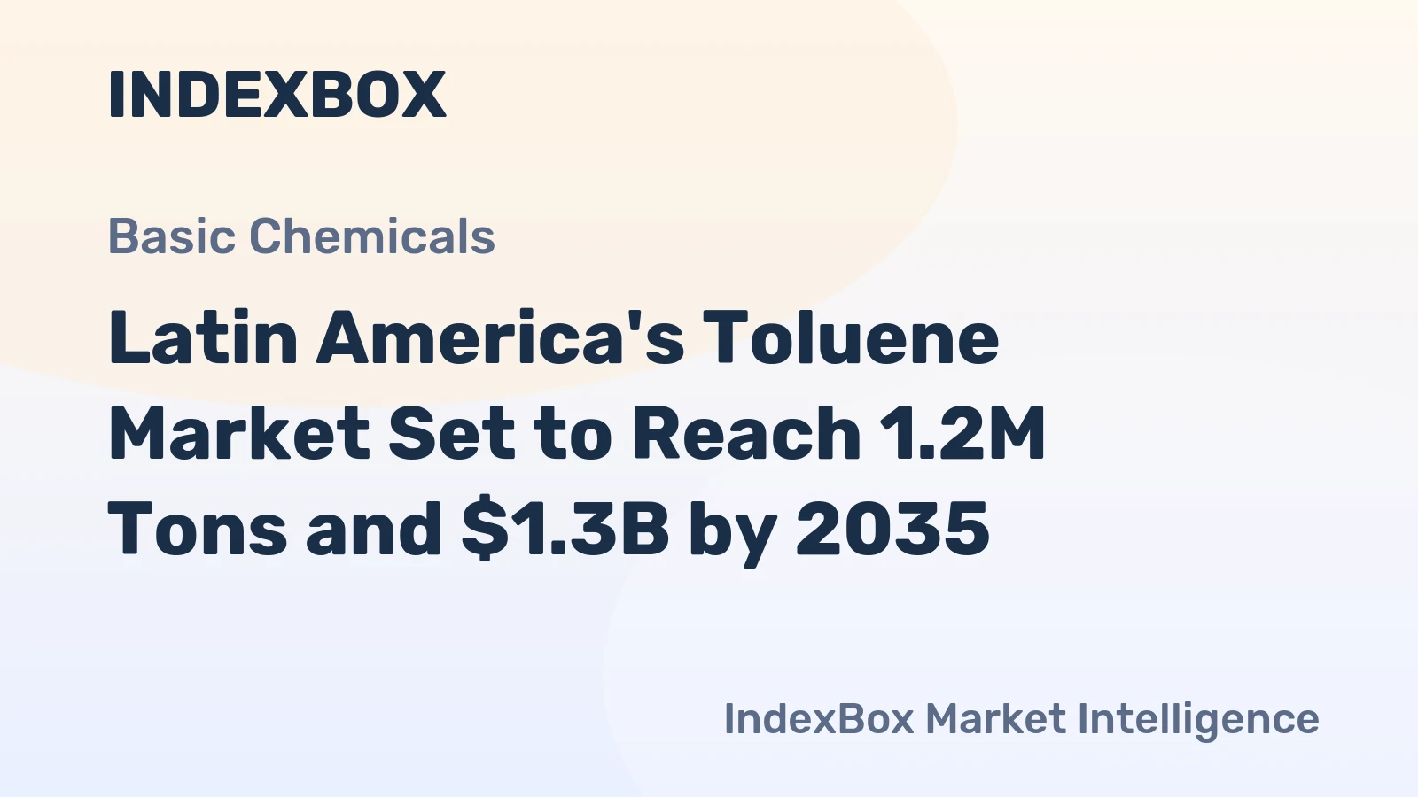 Latin America's Toluene Market Set to Reach 1.2M Tons and $1.3B by 2035