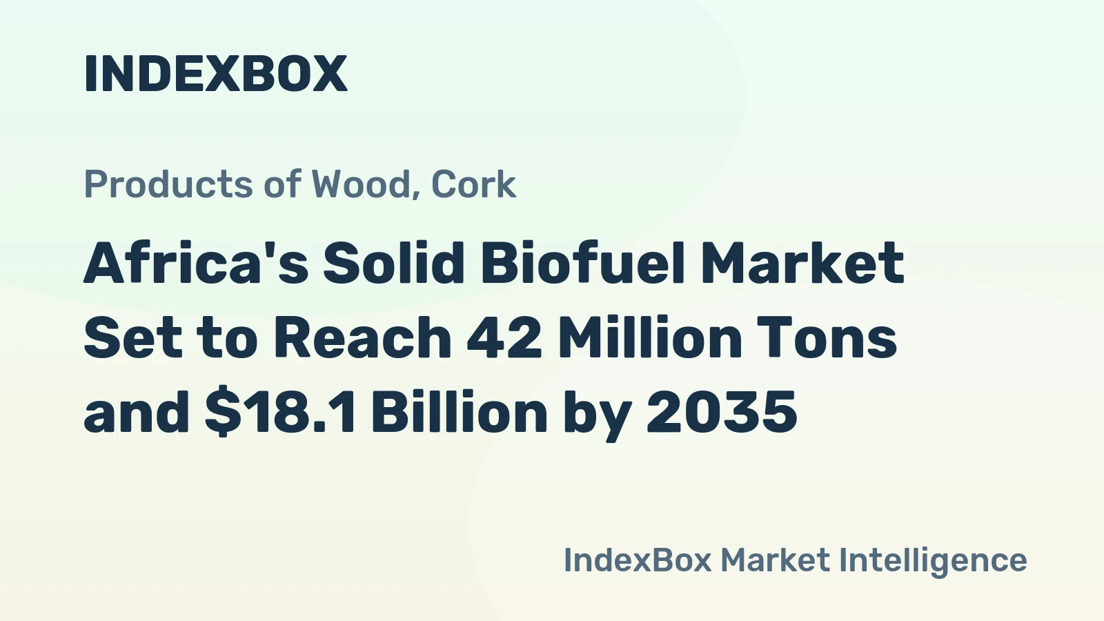 Africa's Solid Biofuel Market Set to Reach 42 Million Tons and $18.1 Billion by 2035