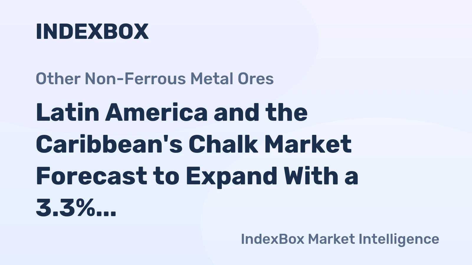 Latin America and the Caribbean's Chalk Market Forecast to Expand With a 3.3% CAGR Through 2035