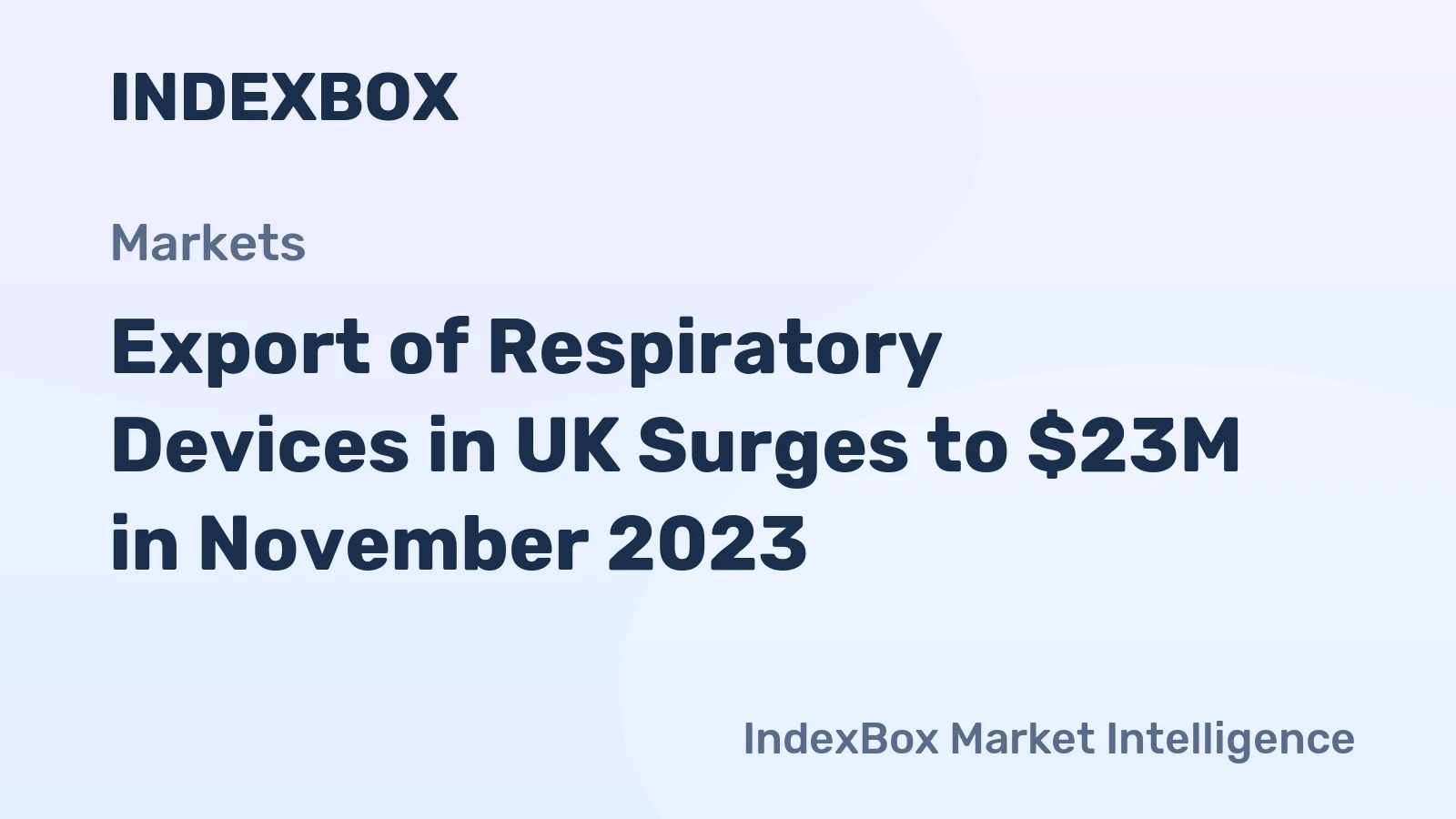 Export of Respiratory Devices in UK Surges to $23M in November 2023