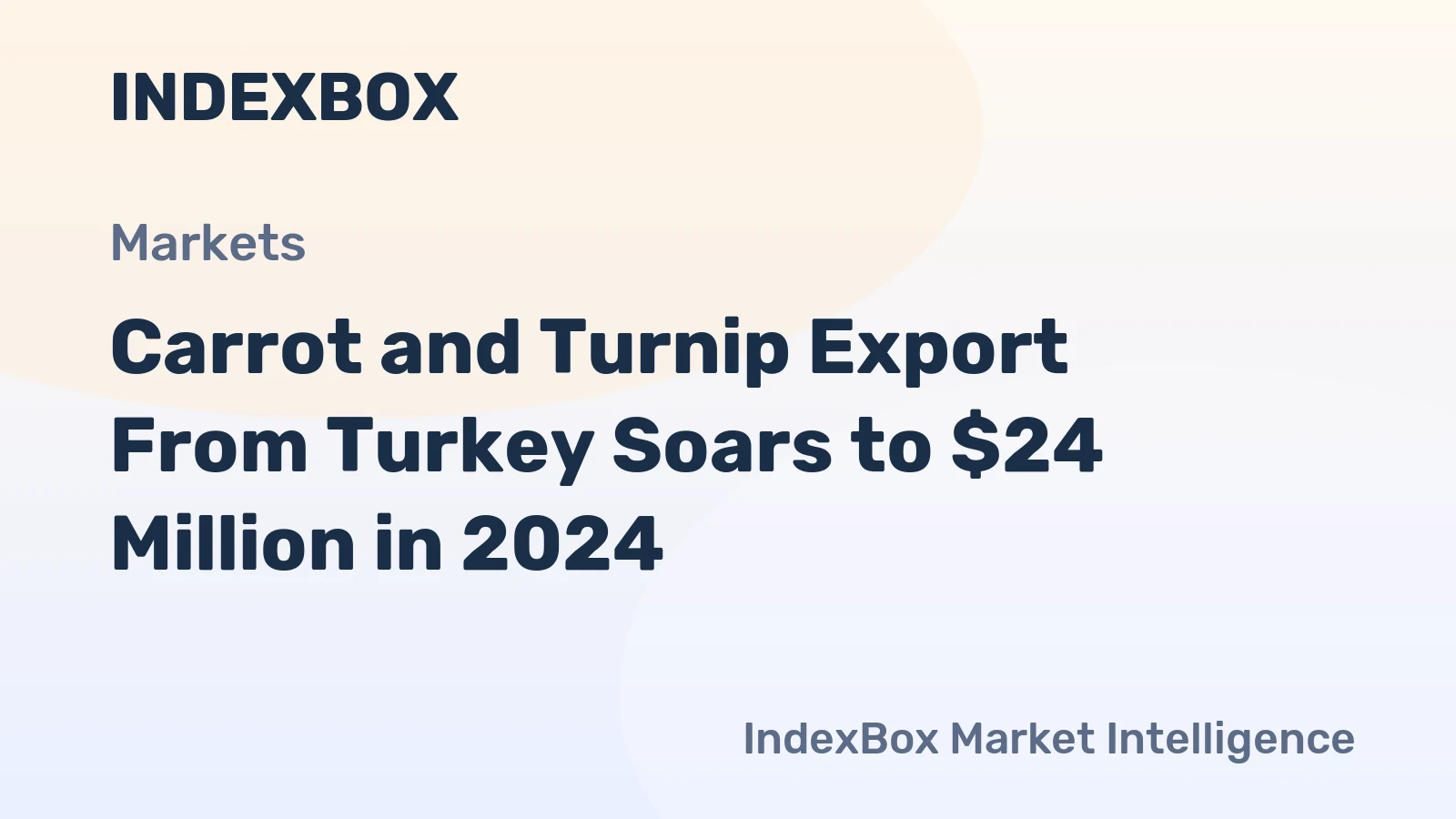 Carrot and Turnip Export From Turkey Soars to $24 Million in 2024