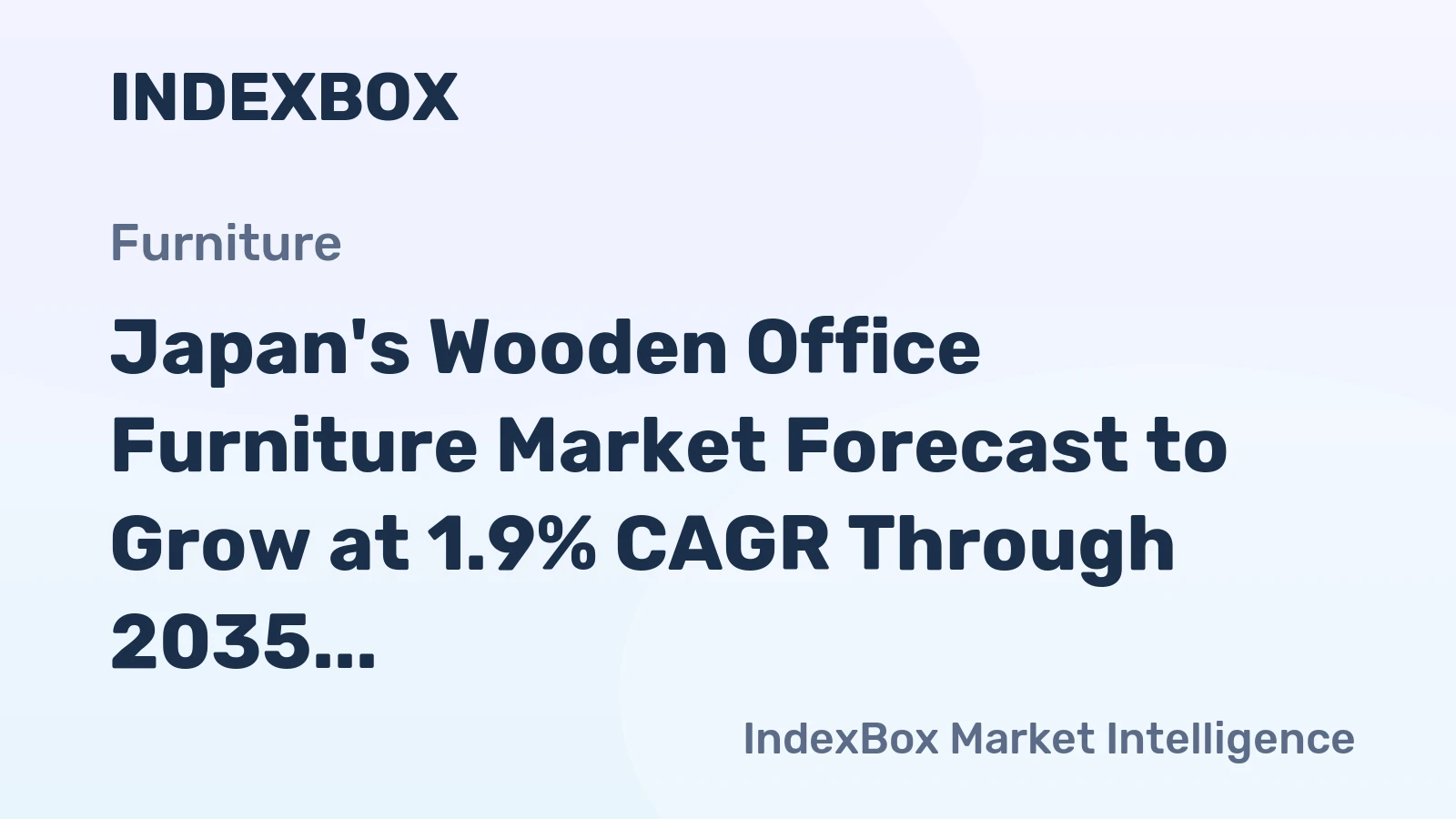 Japan's Wooden Office Furniture Market Forecast to Grow at 1.9% CAGR Through 2035