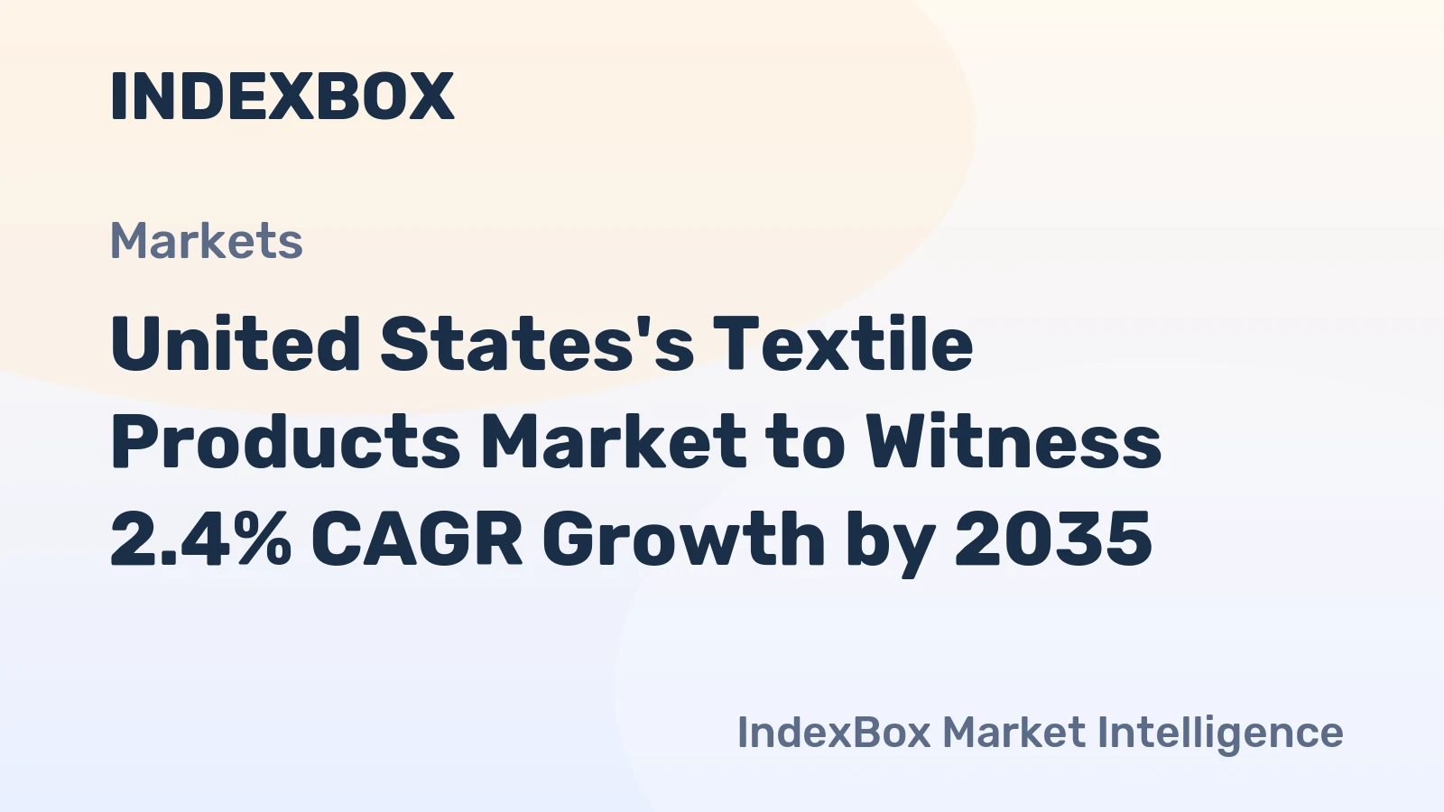 United States's Textile Products Market to Witness 2.4% CAGR Growth by 2035