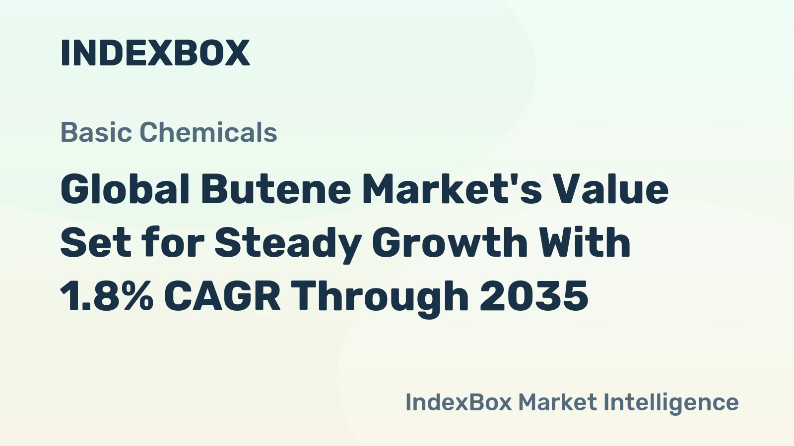 Global Butene Market's Value Set for Steady Growth With 1.8% CAGR Through 2035