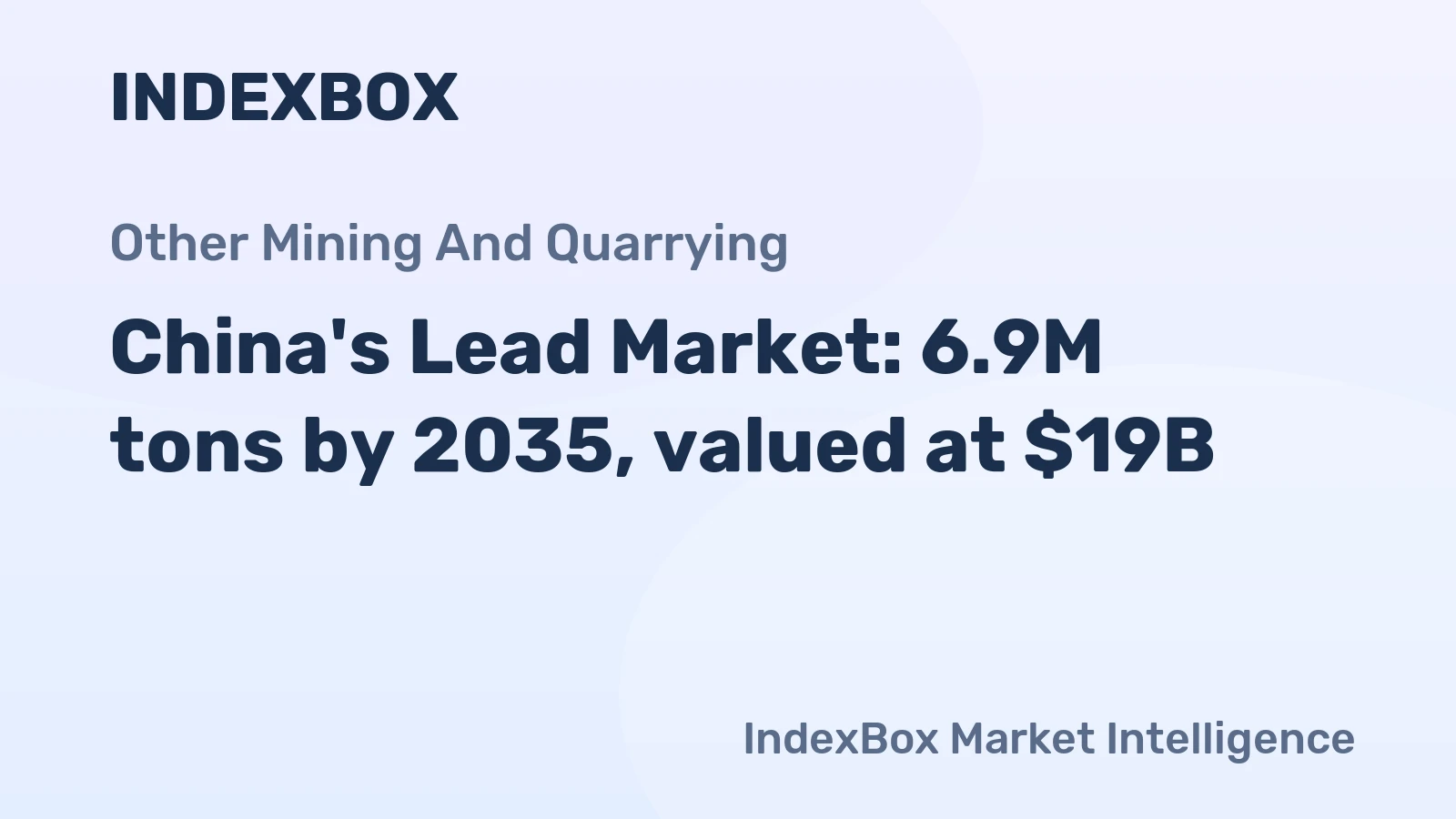 China's Lead Market: 6.9M tons by 2035, valued at $19B