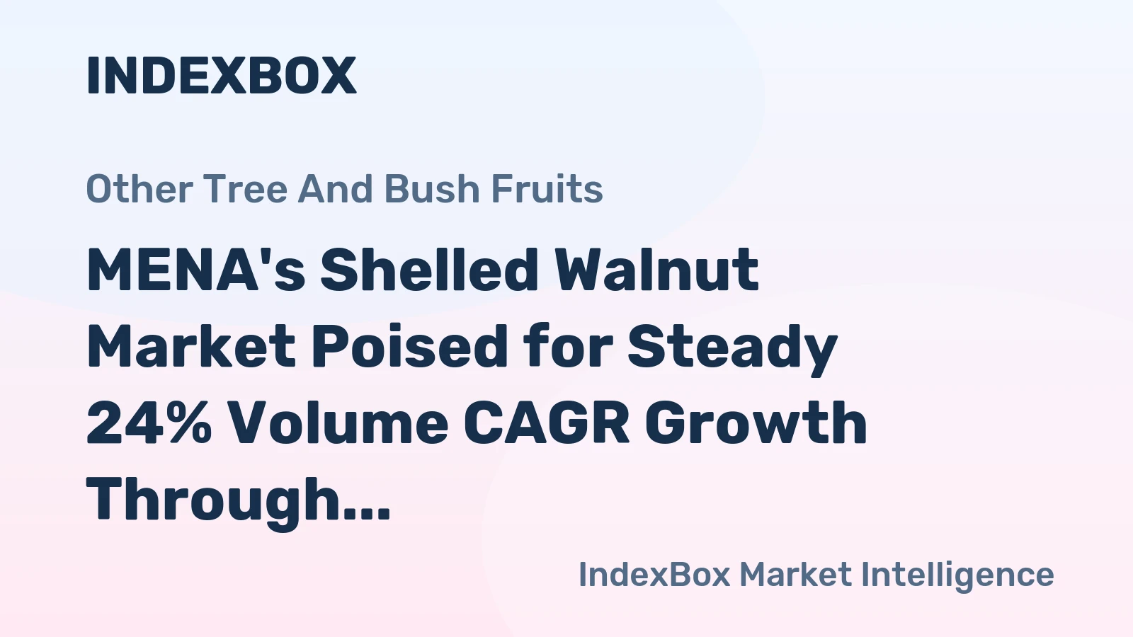 MENA's Shelled Walnut Market Poised for Steady 24% Volume CAGR Growth Through 2035
