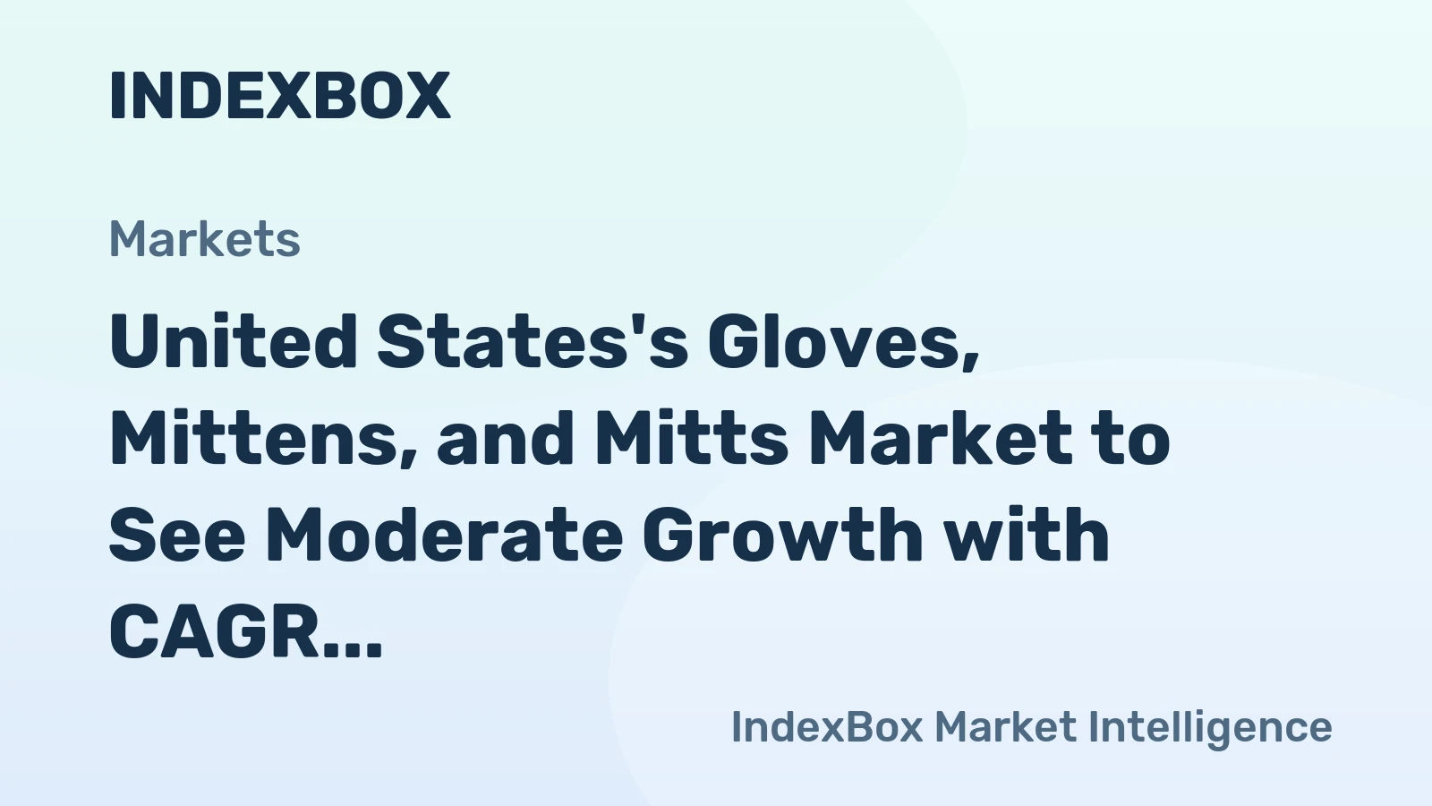 United States's Gloves, Mittens, and Mitts Market to See Moderate Growth with CAGR of +1.3% from 2024 to 2035