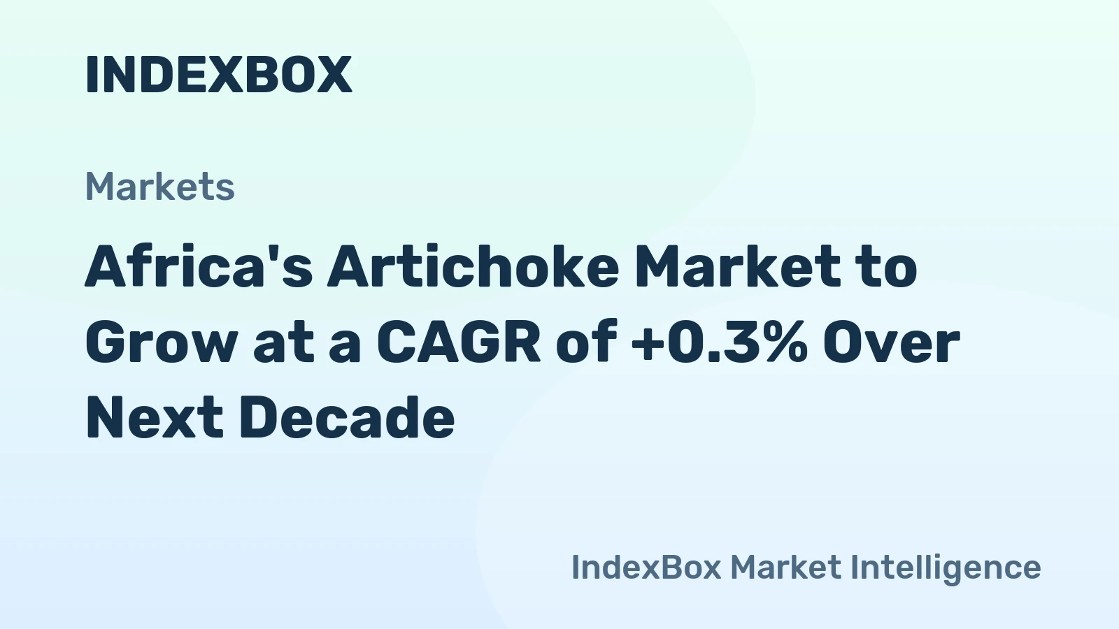 Africa's Artichoke Market to Grow at a CAGR of +0.3% Over Next Decade