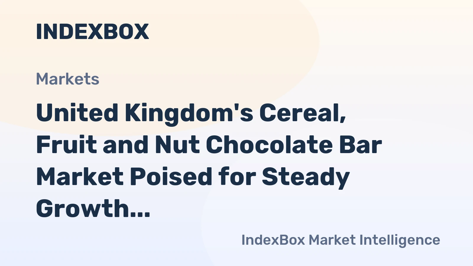 United Kingdom's Cereal, Fruit and Nut Chocolate Bar Market Poised for Steady Growth With 1.7% CAGR Through 2035