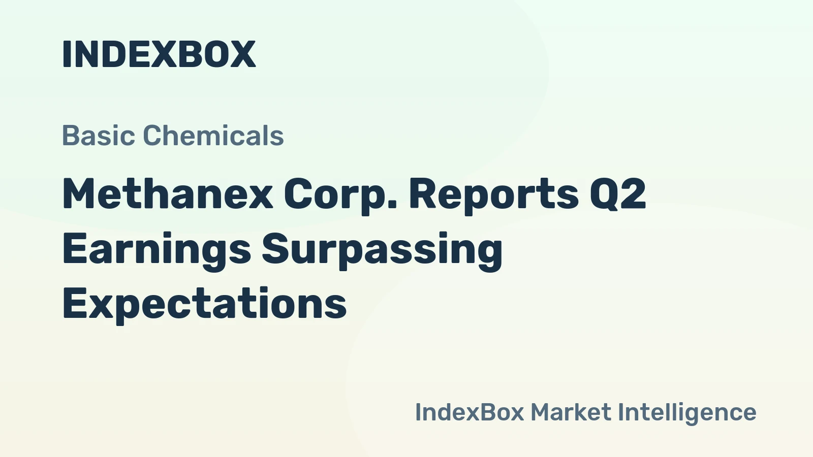 Methanex Corp. Reports Q2 Earnings Surpassing Expectations