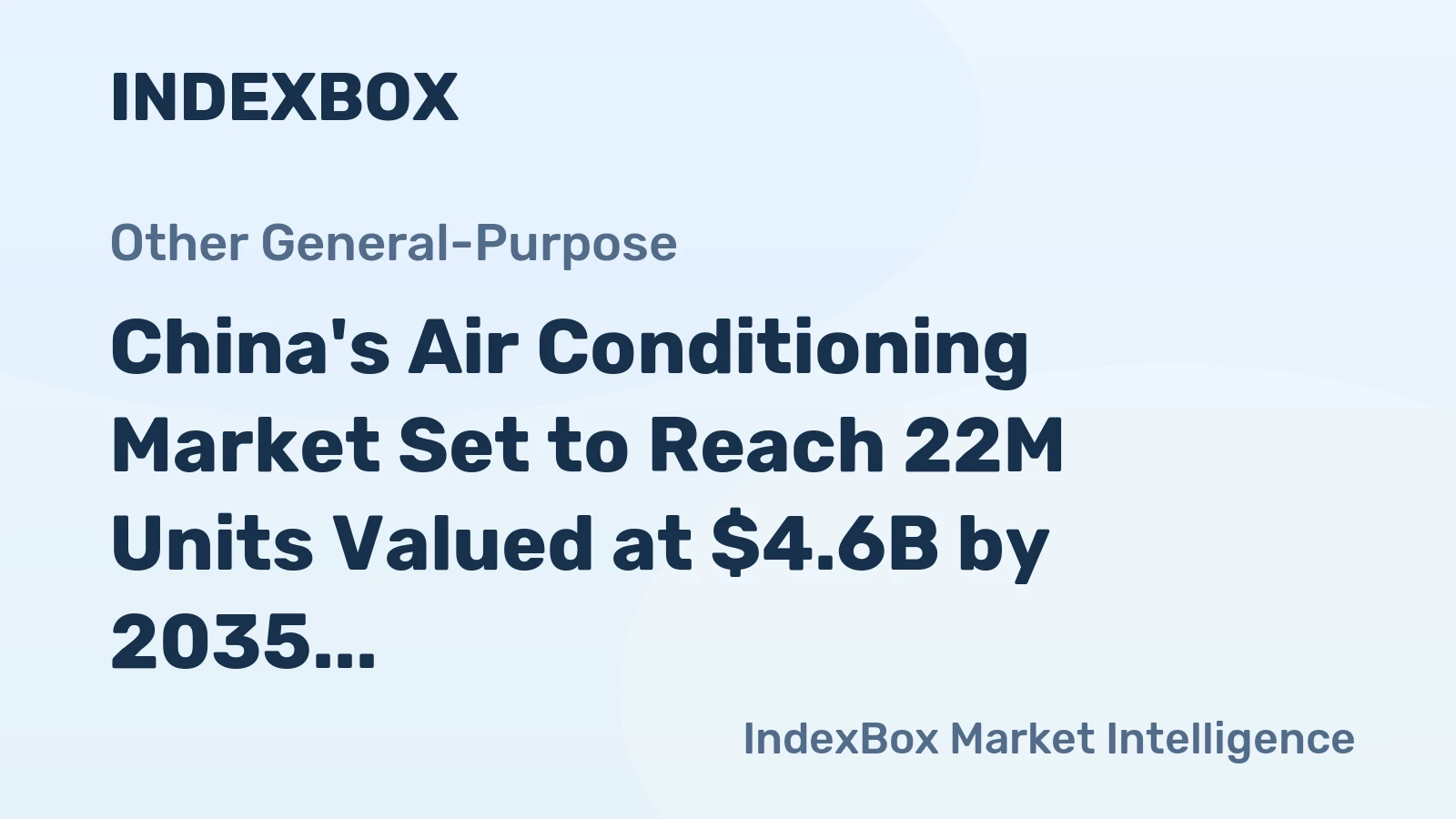 China's Air Conditioning Market Set to Reach 22M Units Valued at $4.6B by 2035