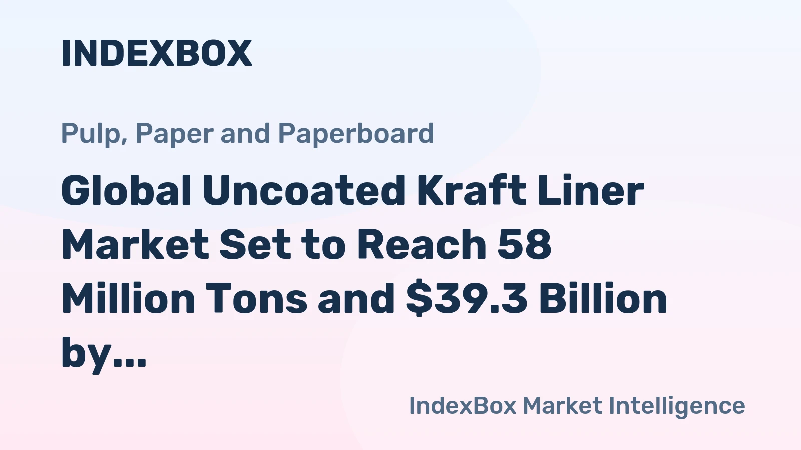 Global Uncoated Kraft Liner Market Set to Reach 58 Million Tons and $39.3 Billion by 2035