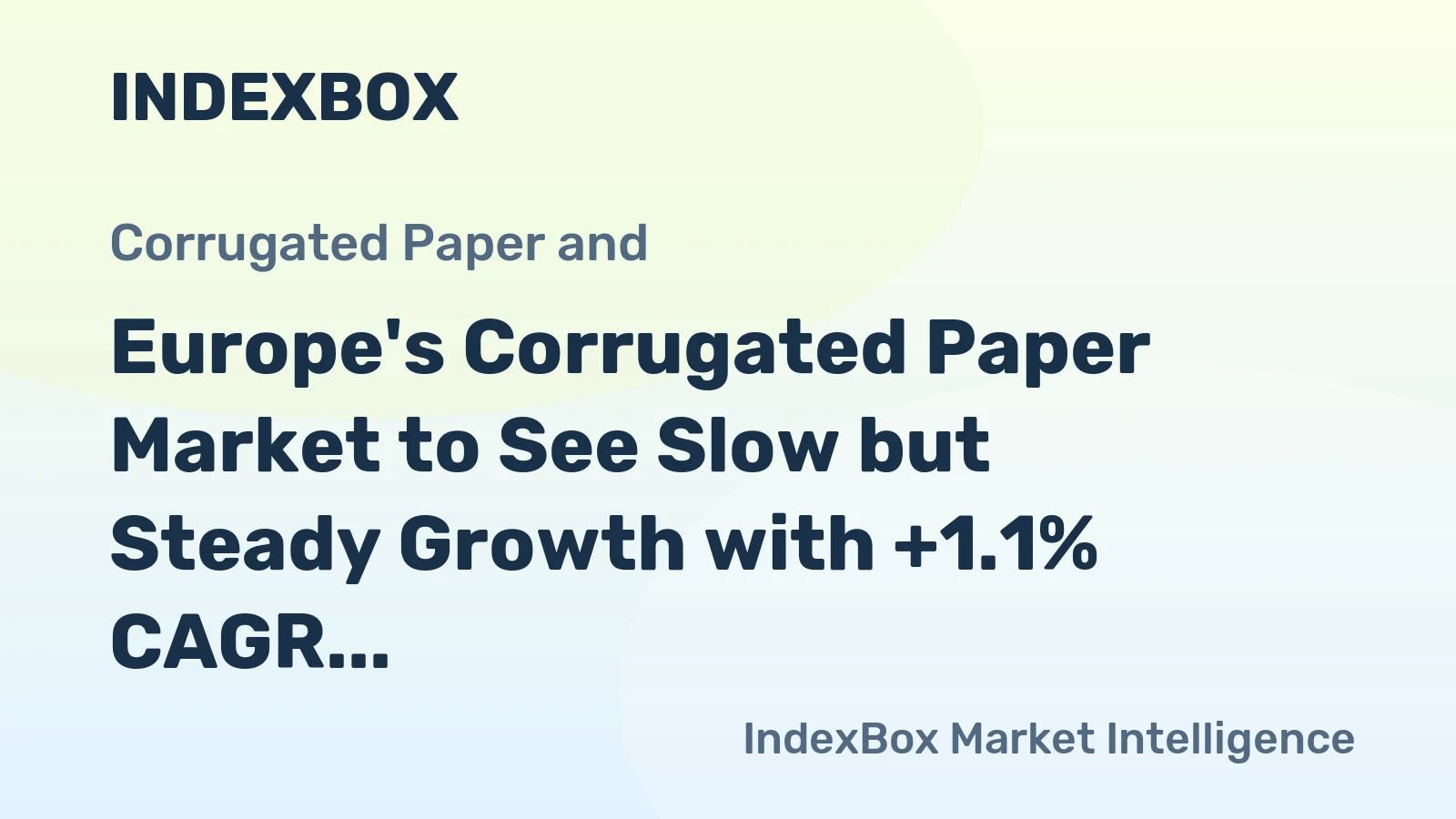 Europe's Corrugated Paper Market to See Slow but Steady Growth with +1.1% CAGR by 2035
