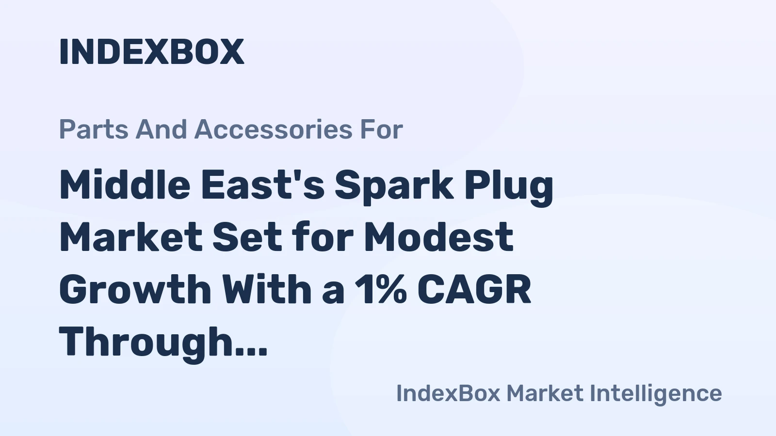 Middle East's Spark Plug Market Set for Modest Growth With a 1% CAGR Through 2035