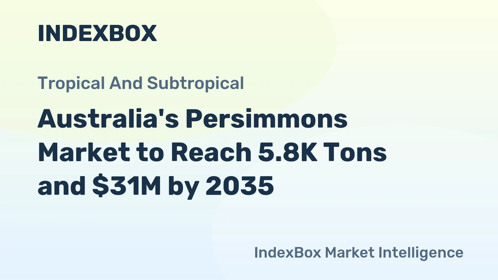 Australia's Persimmons Market to Reach 5.8K Tons and $31M by 2035