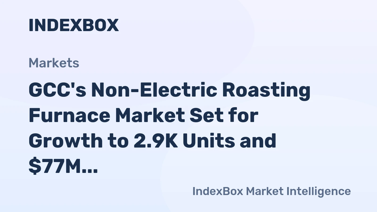 GCC's Non-Electric Roasting Furnace Market Set for Growth to 2.9K Units and $77M by 2035