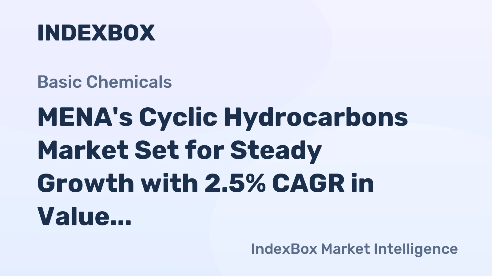 MENA's Cyclic Hydrocarbons Market Set for Steady Growth with 2.5% CAGR in Value