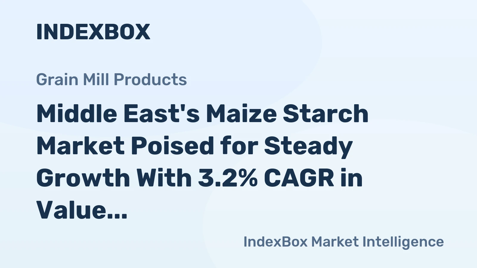 Middle East's Maize Starch Market Poised for Steady Growth With 3.2% CAGR in Value Through 2035