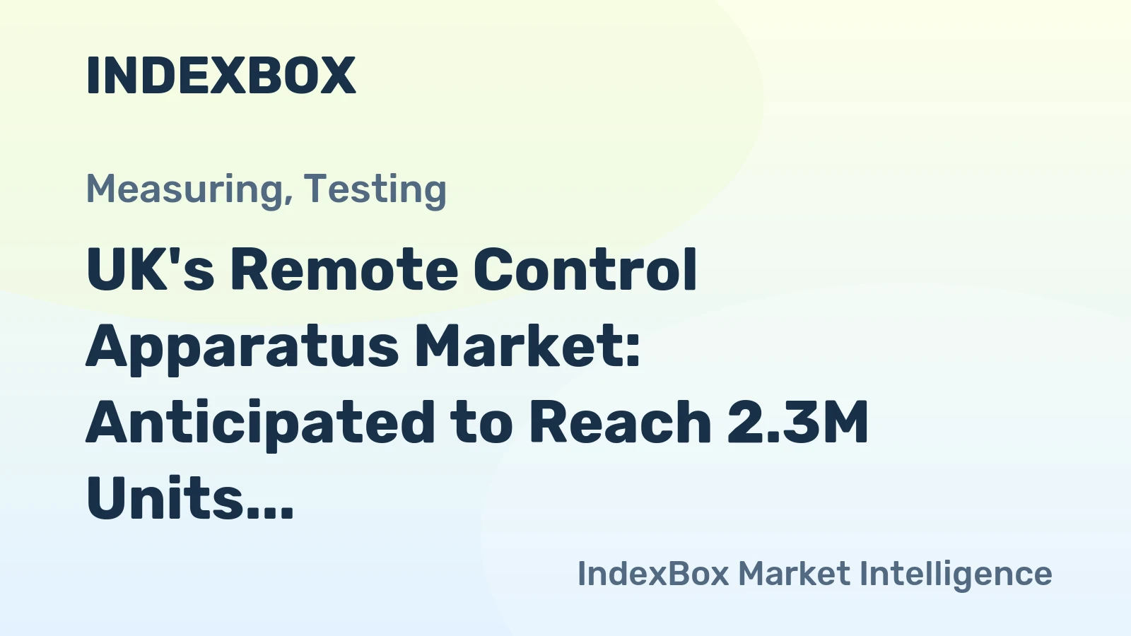 UK's Remote Control Apparatus Market: Anticipated to Reach 2.3M Units and $164M by 2035