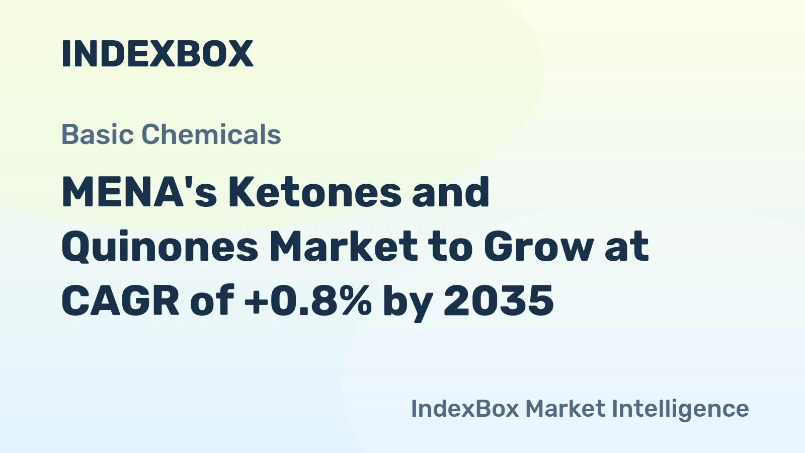 MENA's Ketones and Quinones Market to Grow at CAGR of +0.8% by 2035