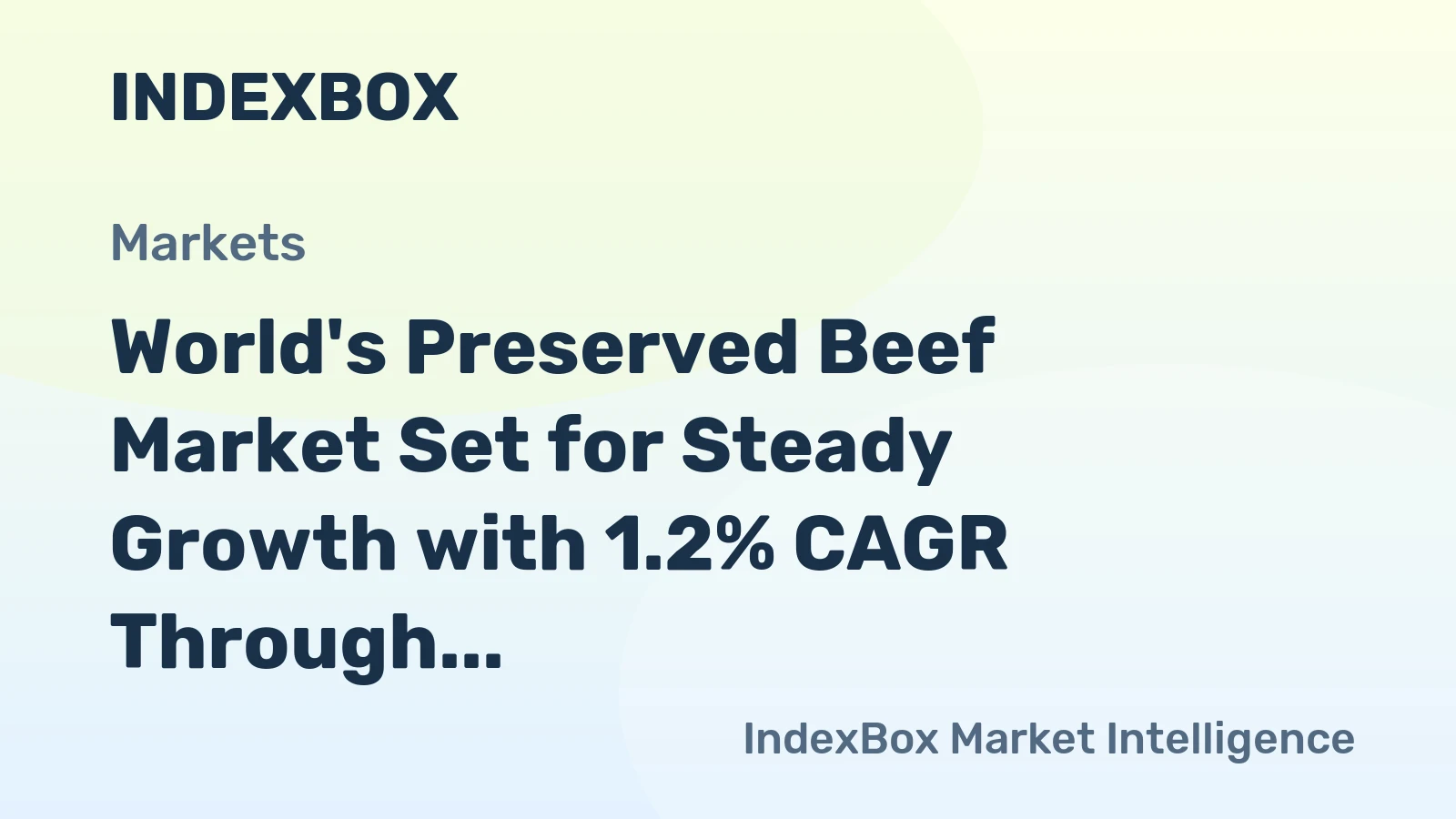 World's Preserved Beef Market Set for Steady Growth with 1.2% CAGR Through 2035