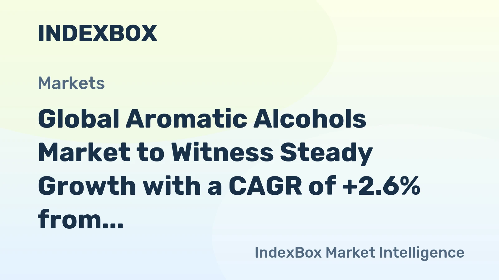 Global Aromatic Alcohols Market to Witness Steady Growth with a CAGR of +2.6% from 2024 to 2035
