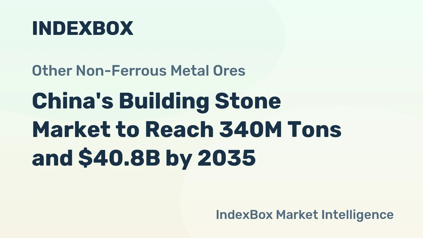 China's Building Stone Market to Reach 340M Tons and $40.8B by 2035