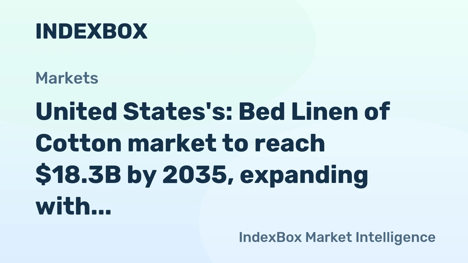 United States's: Bed Linen of Cotton market to reach $18.3B by 2035, expanding with a steady CAGR of +3.1%.